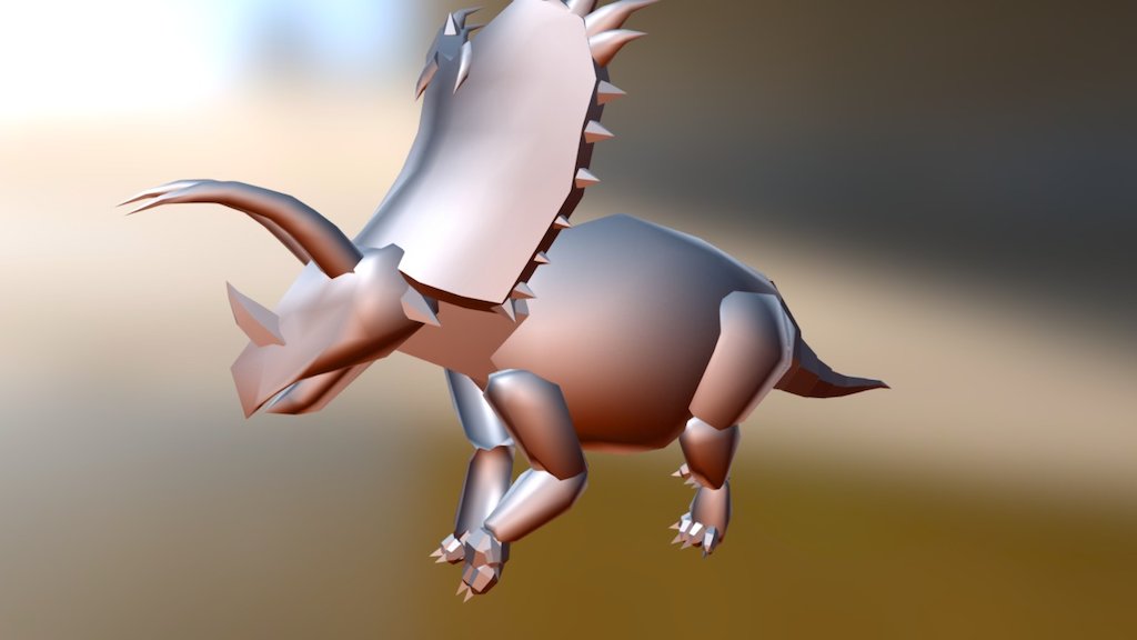 Pentaceratops Walk - 3D model by jamscobal [47ec9fa] - Sketchfab