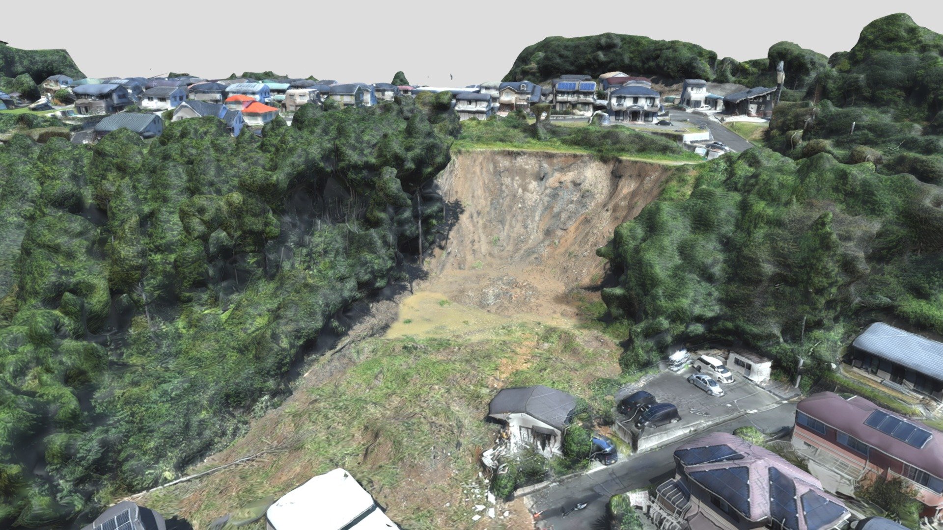 Hamamatsu Ryokueidai Landslide - 3D model by Masashi Suzuki (@suzuki74 ...