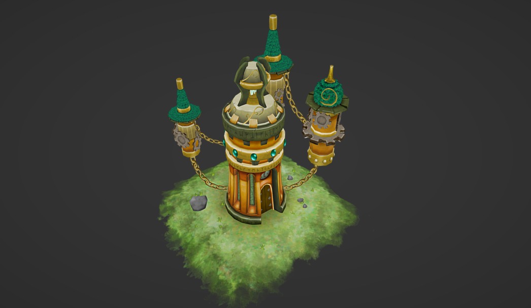 Cartoony Tower - 3D model by nathanednave [47f4c70] - Sketchfab