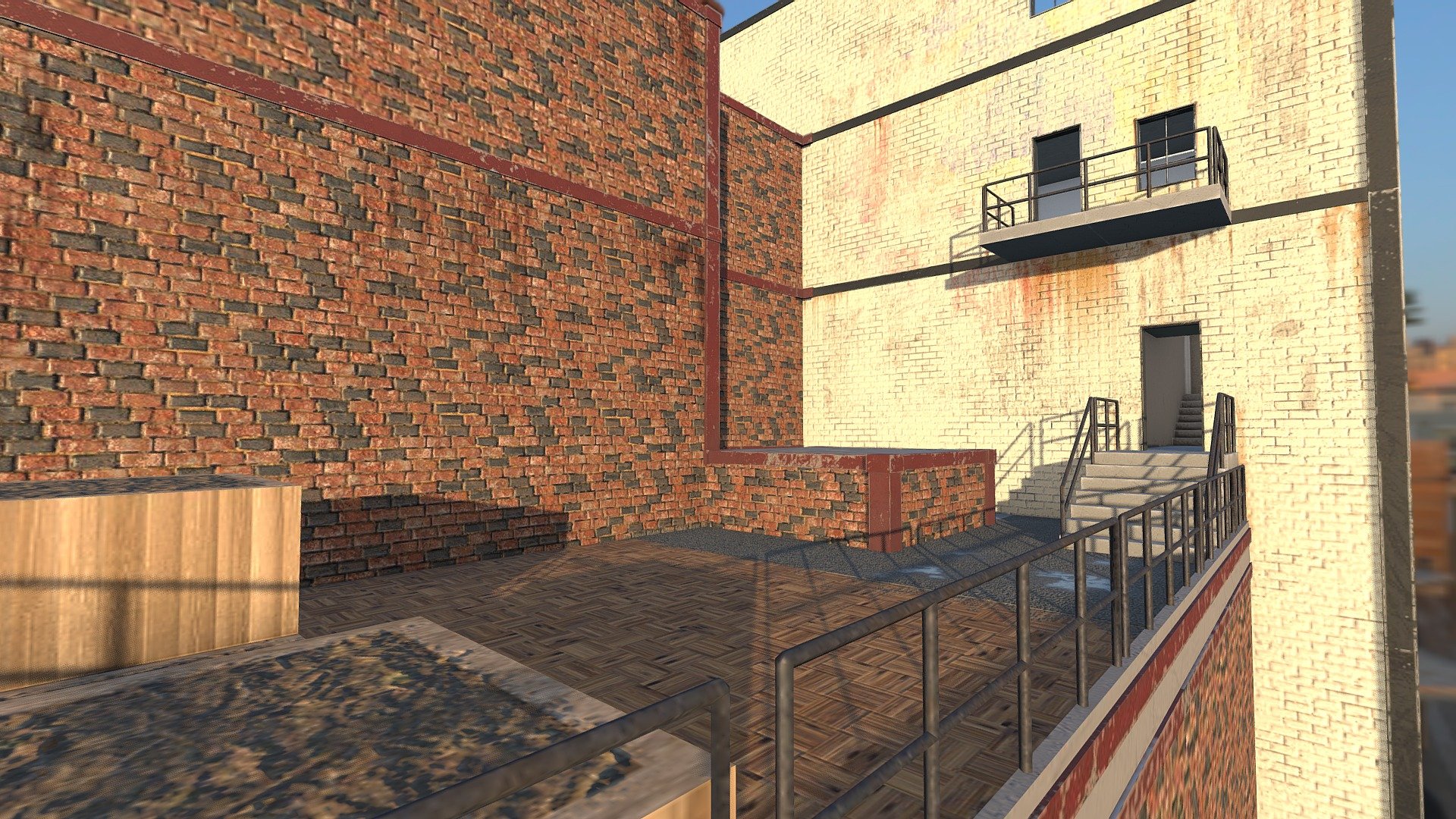 Rooftop Garden with Loft - Download Free 3D model by MozillaHubs ...