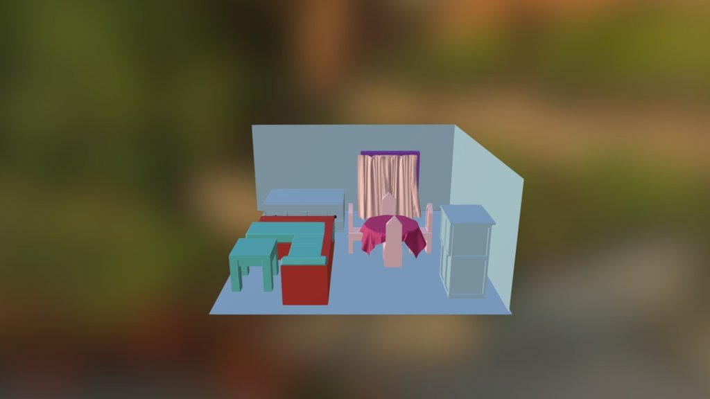 Sala - 3D model by katherineveloz [47f9d58] - Sketchfab