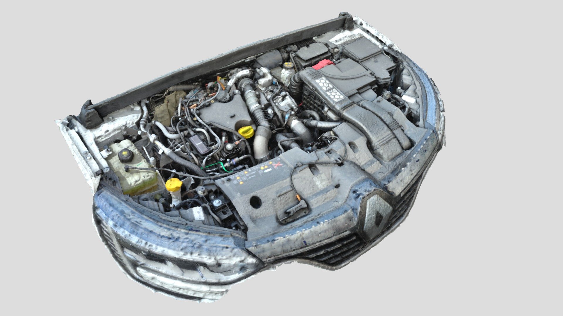 Renault Megane Engine Bay Photoscan - Buy Royalty Free 3D model by ...