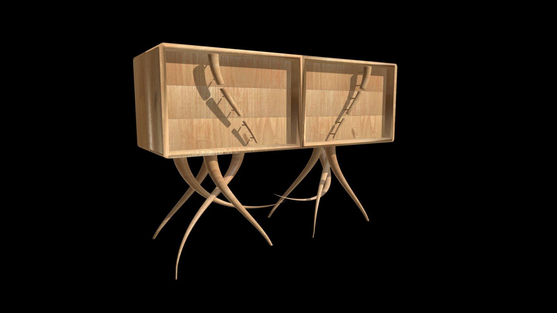 contemporary console table - 3D model by amandeepwalia1988 [47fb9db ...