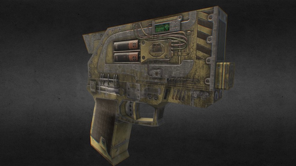 Tesla_Pistol_02 - 3D model by Cyril Limoges Athiel (@athiel) [47fcbb9 ...