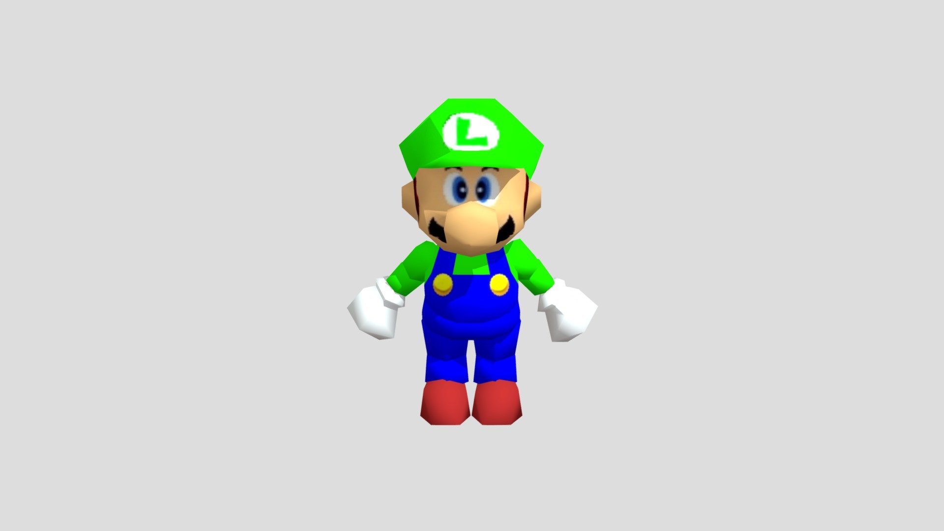 Luigi (Mario 64) - Download Free 3D model by Luigi (@Weegee123 ...