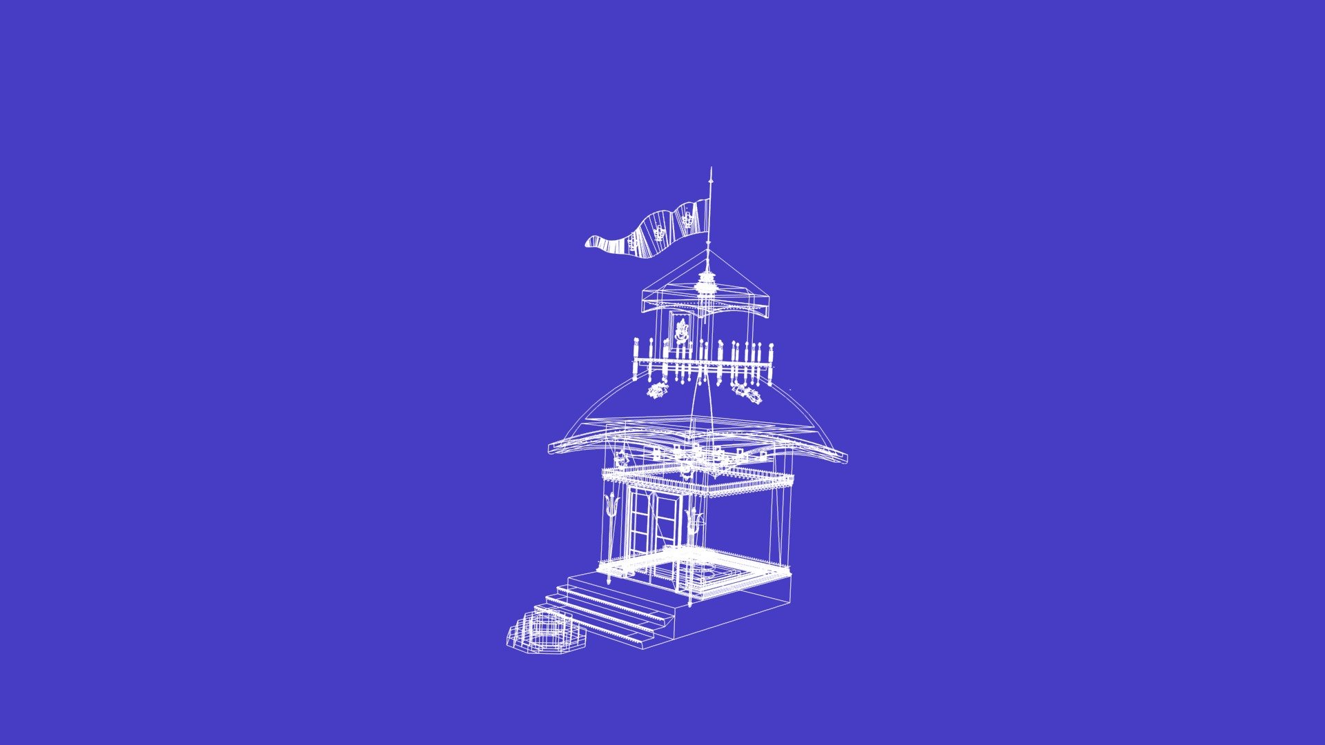 new temple_dwg - 3D model by indra.bando [47fff4c] - Sketchfab