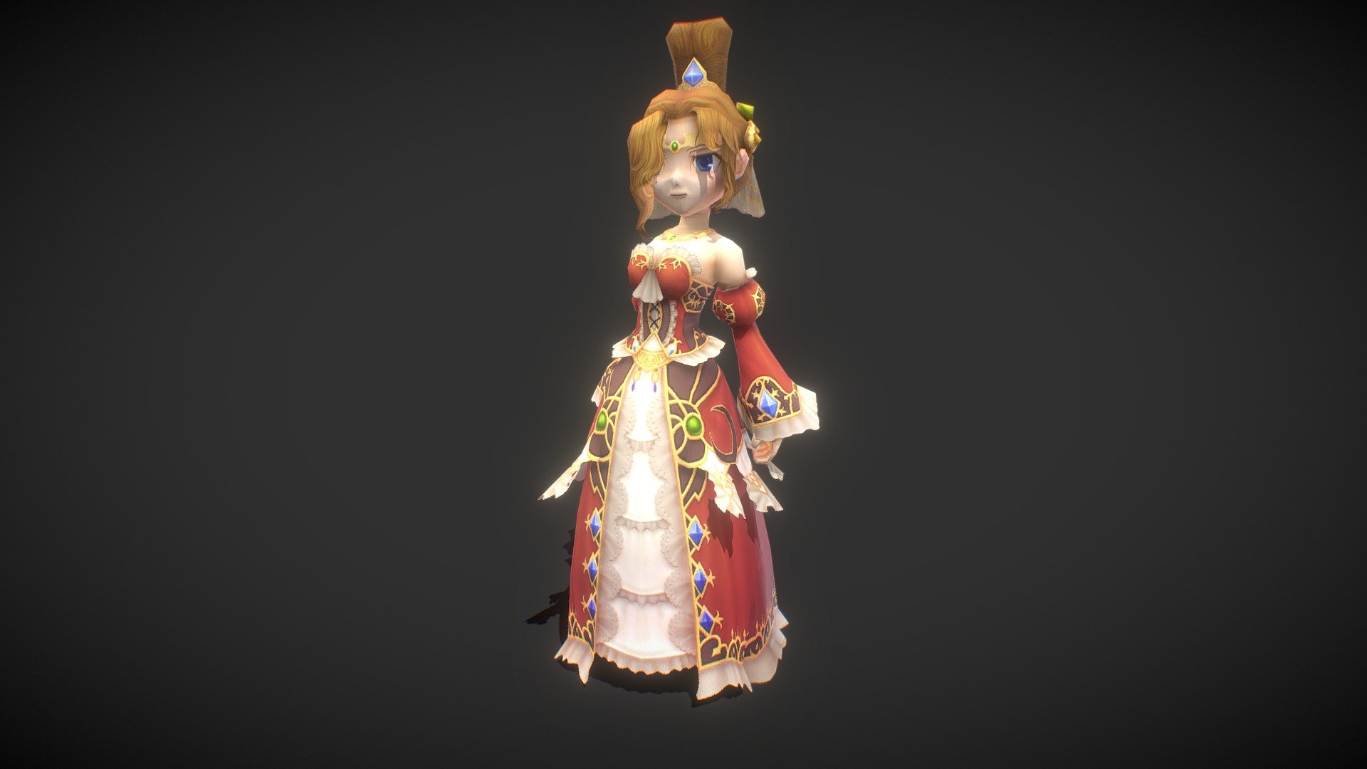Fantasy RPG Lady - Buy Royalty Free 3D model by P3D Academy ...