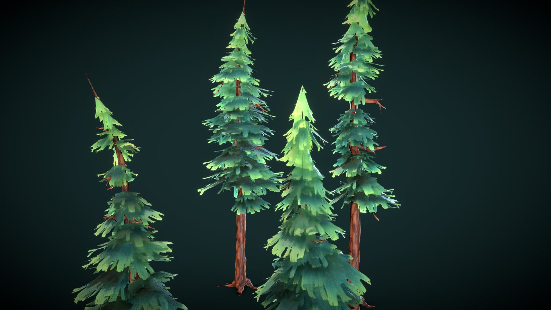Stylized Pine Tree - Buy Royalty Free 3D model by Cam0rrr [480221c ...