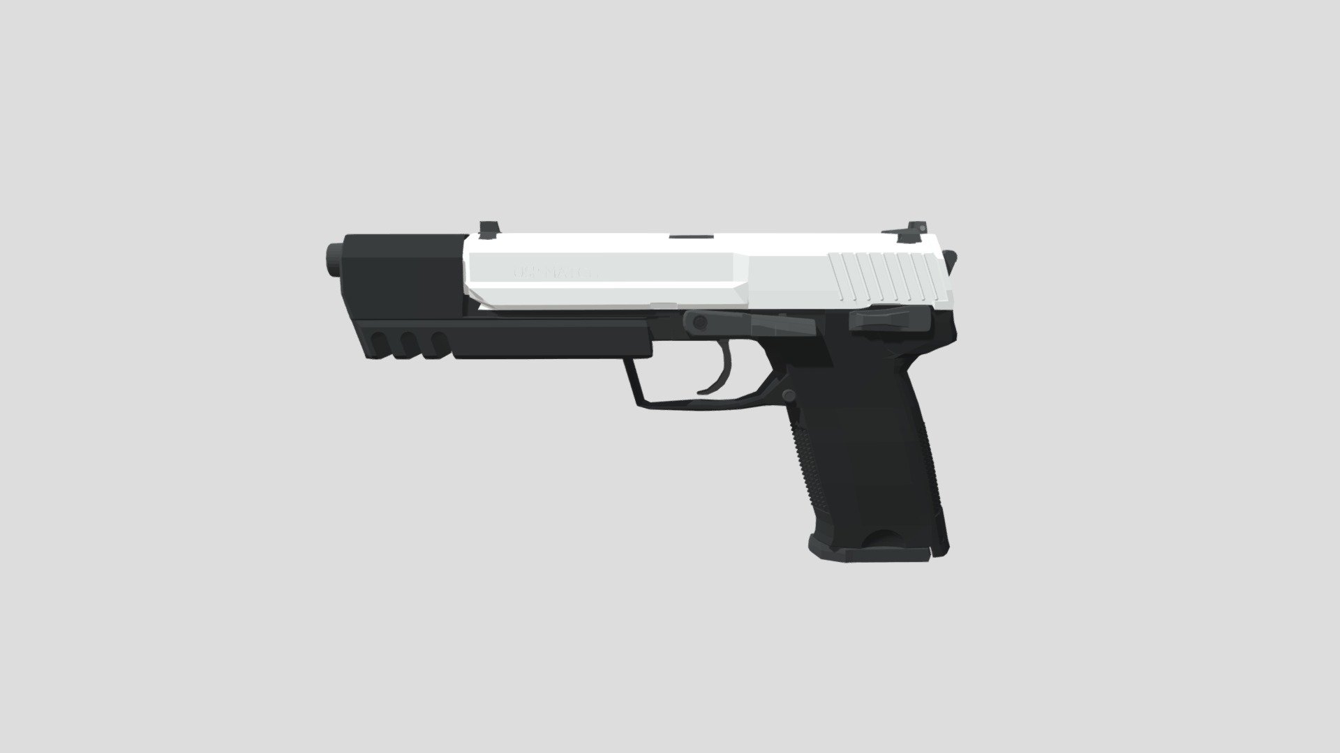Low poly USP Match - 3D model by Spin Spring (@diamond_raider) [48074ef ...