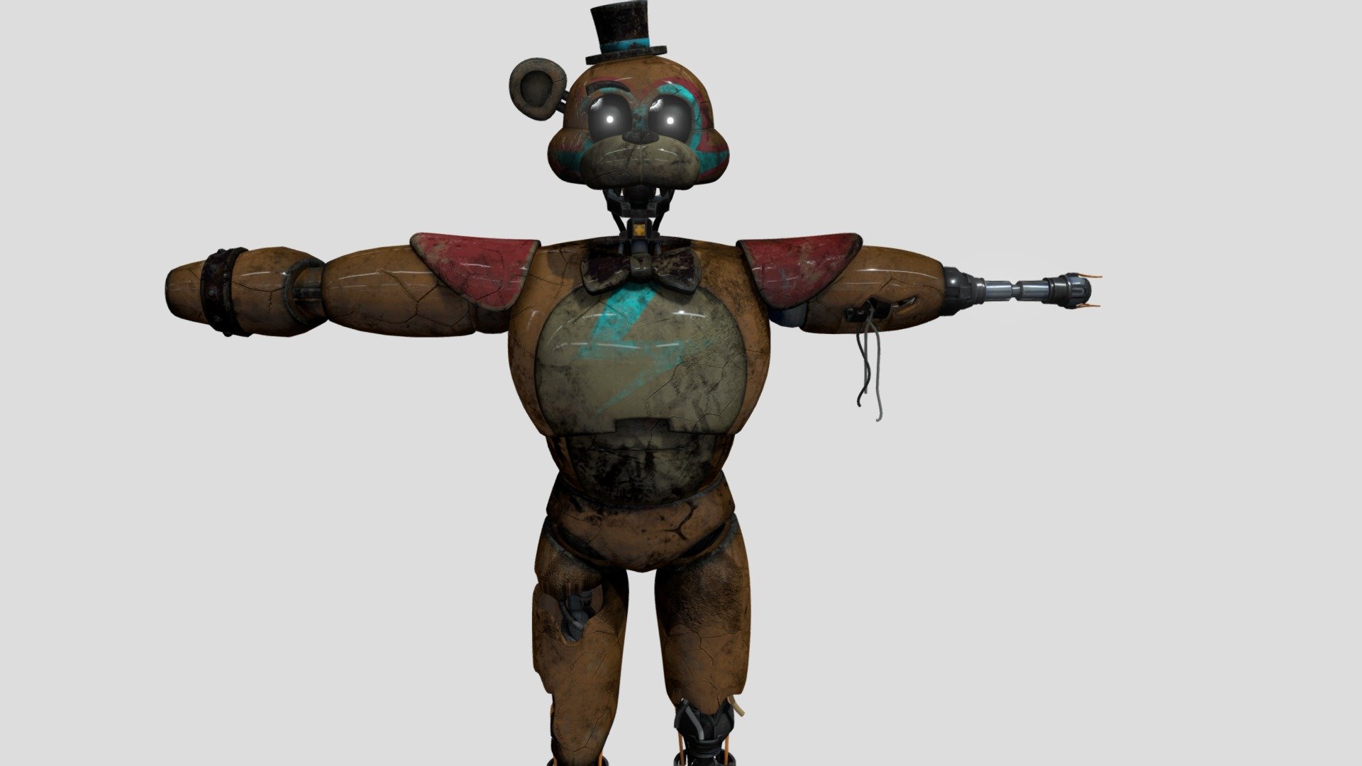 Ignited Glamrock Freddy - Download Free 3D model by skylajade69 ...