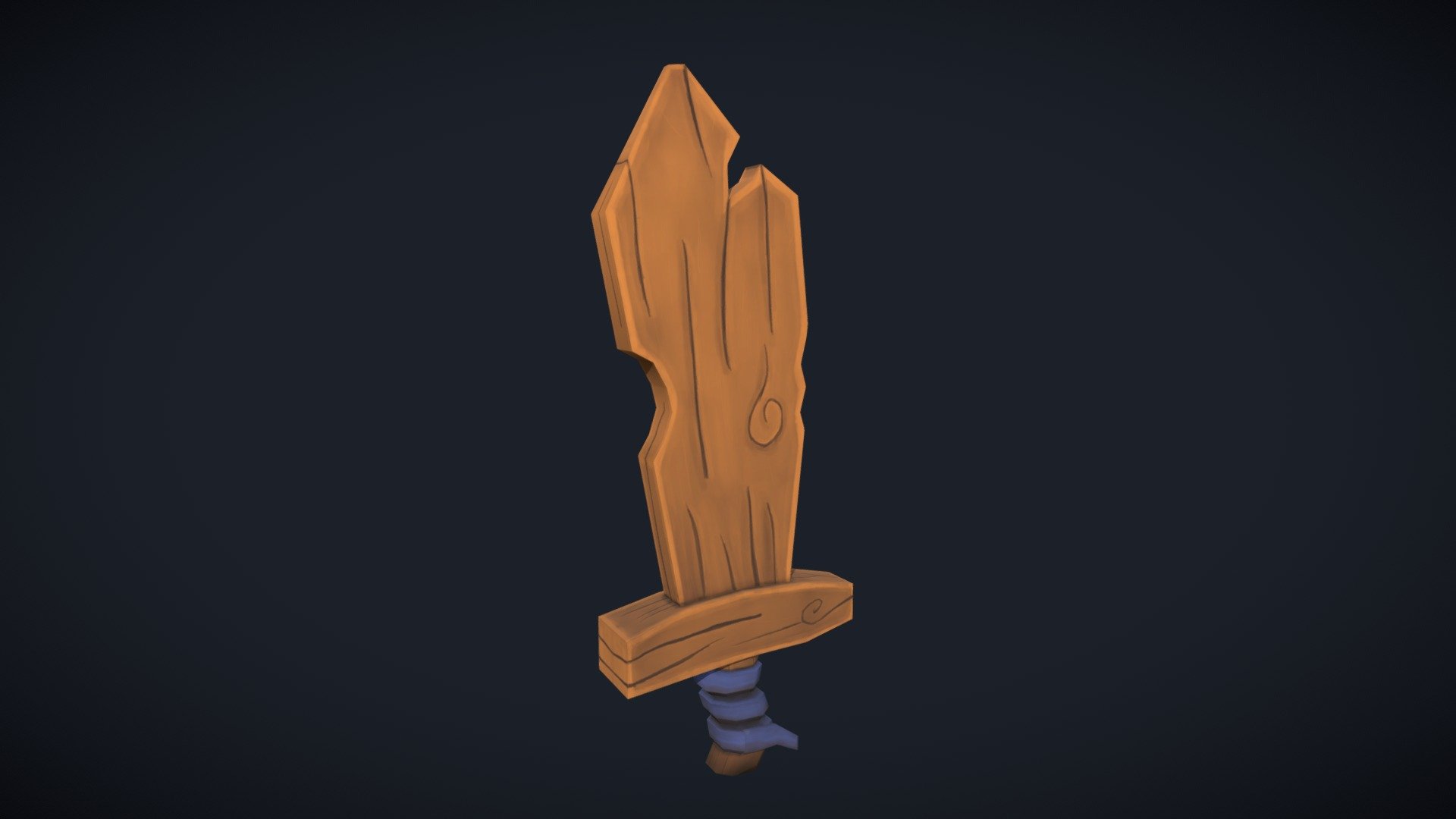 Hand-painted Wooden Sword - 3D model by john.pro [480b8ed] - Sketchfab