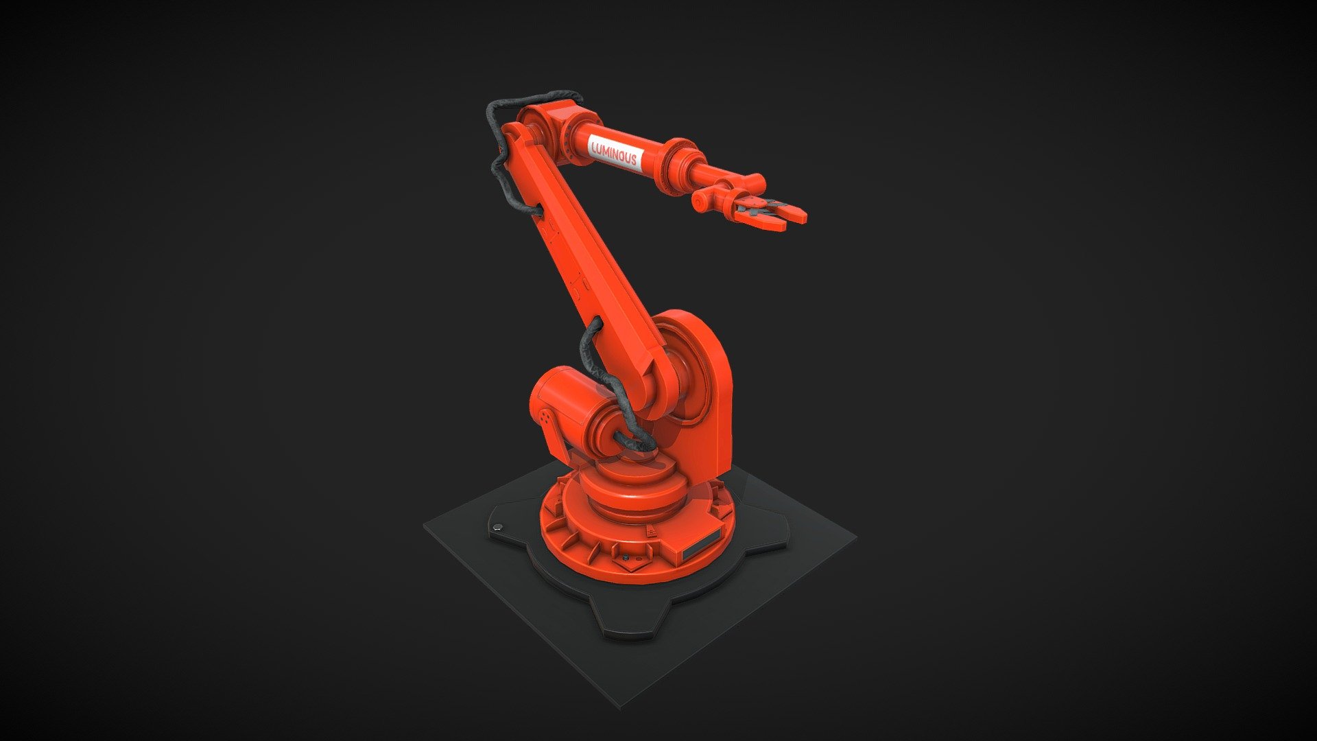 Robot Arm Luminous 3d Model By Luminousgroup [480b9db] Sketchfab