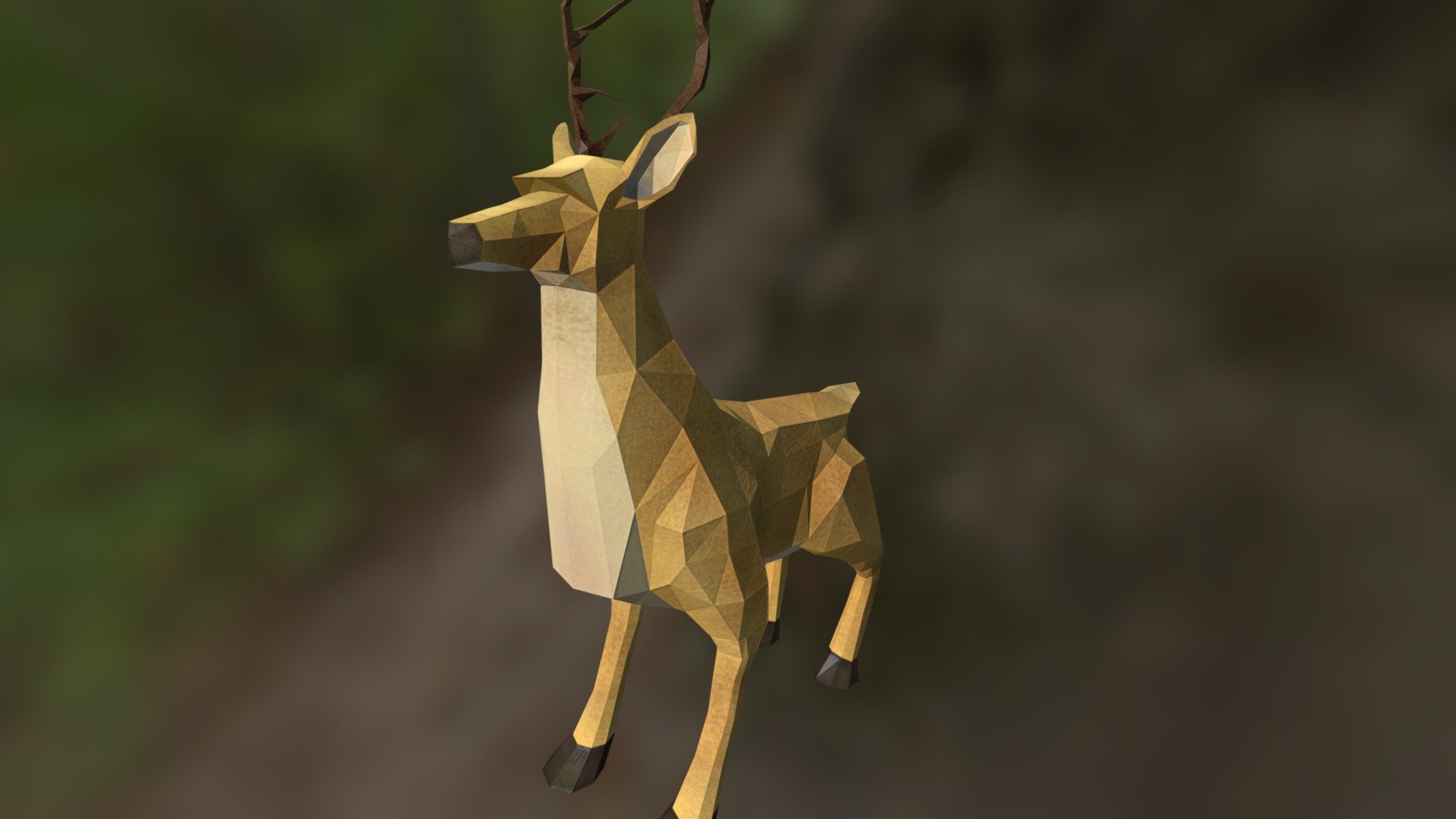 Low poly Deer - 3D model by Pig Machine (@pigmachinee) [480d24b ...