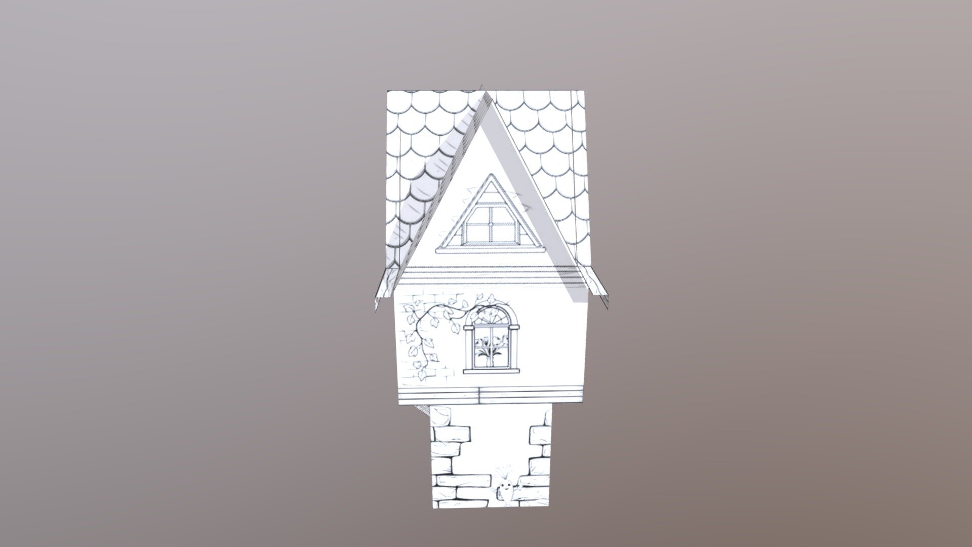 Coloring house - 3D model by KinderCraftKingdom [480d3e6] - Sketchfab