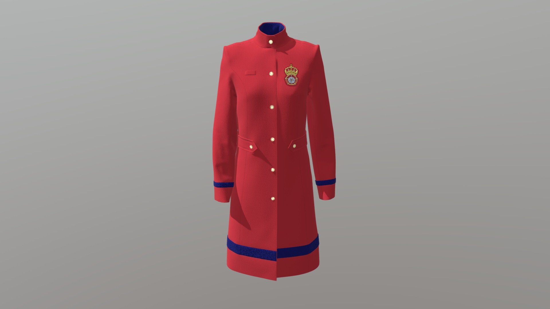 HRP Hampton Court Lady's Outer Coat - Download Free 3D model by ...