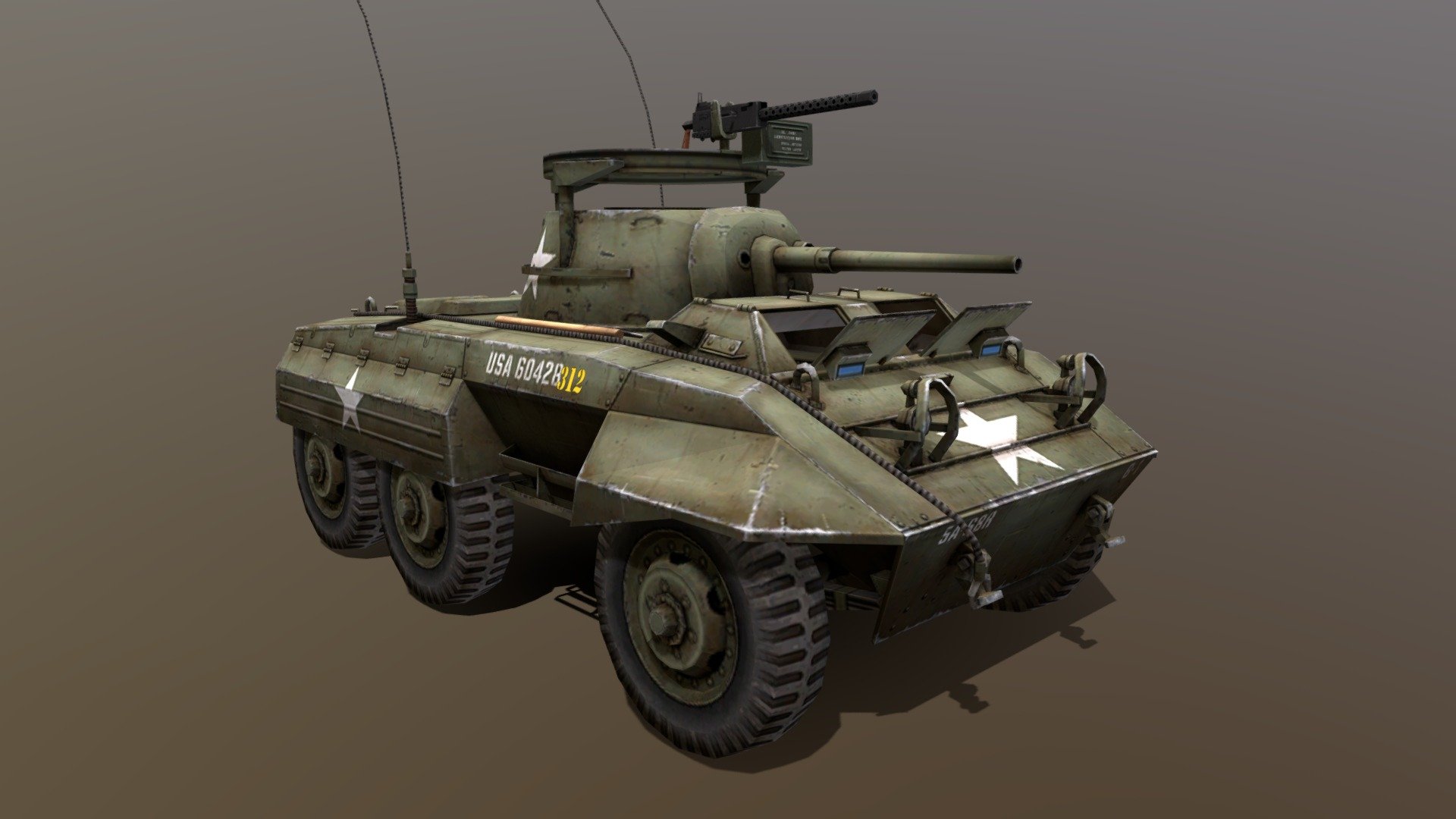 M8 Greyhound - Download Free 3D model by 42manako [480fa0a] - Sketchfab