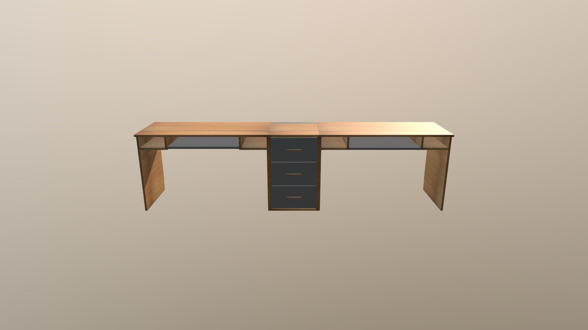 David Double Desk - 3D model by Randall Flagg (@randallflagg) [48131d5 ...