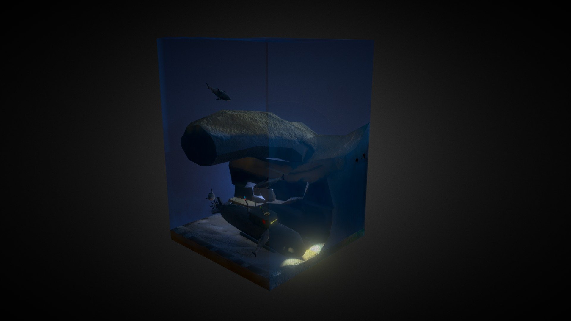 cubeworld deep sea submarine - 3D model by stampotjes [4815863] - Sketchfab