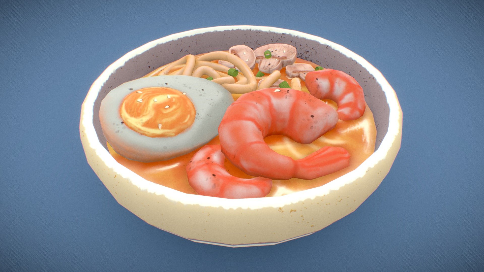 Ramen lowpoly Handpaint - 3D model by Sir Erdees (@sirerdees) [4816586 ...