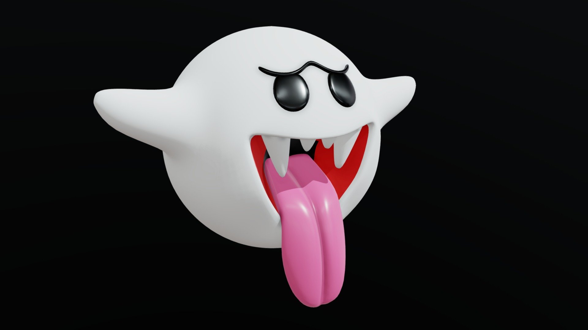 Boo - Download Free 3D model by Al (@lightningocelot) [4816c4b] - Sketchfab