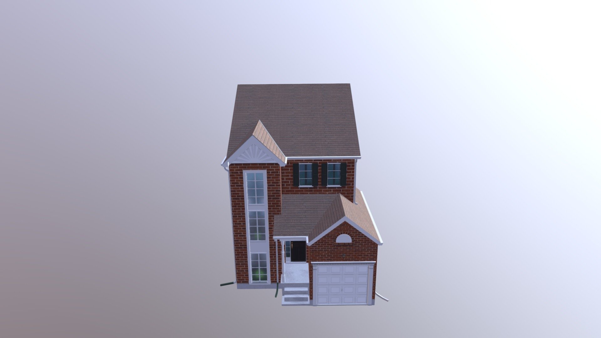 Suburban House - 3D model by EthanASC [481863c] - Sketchfab