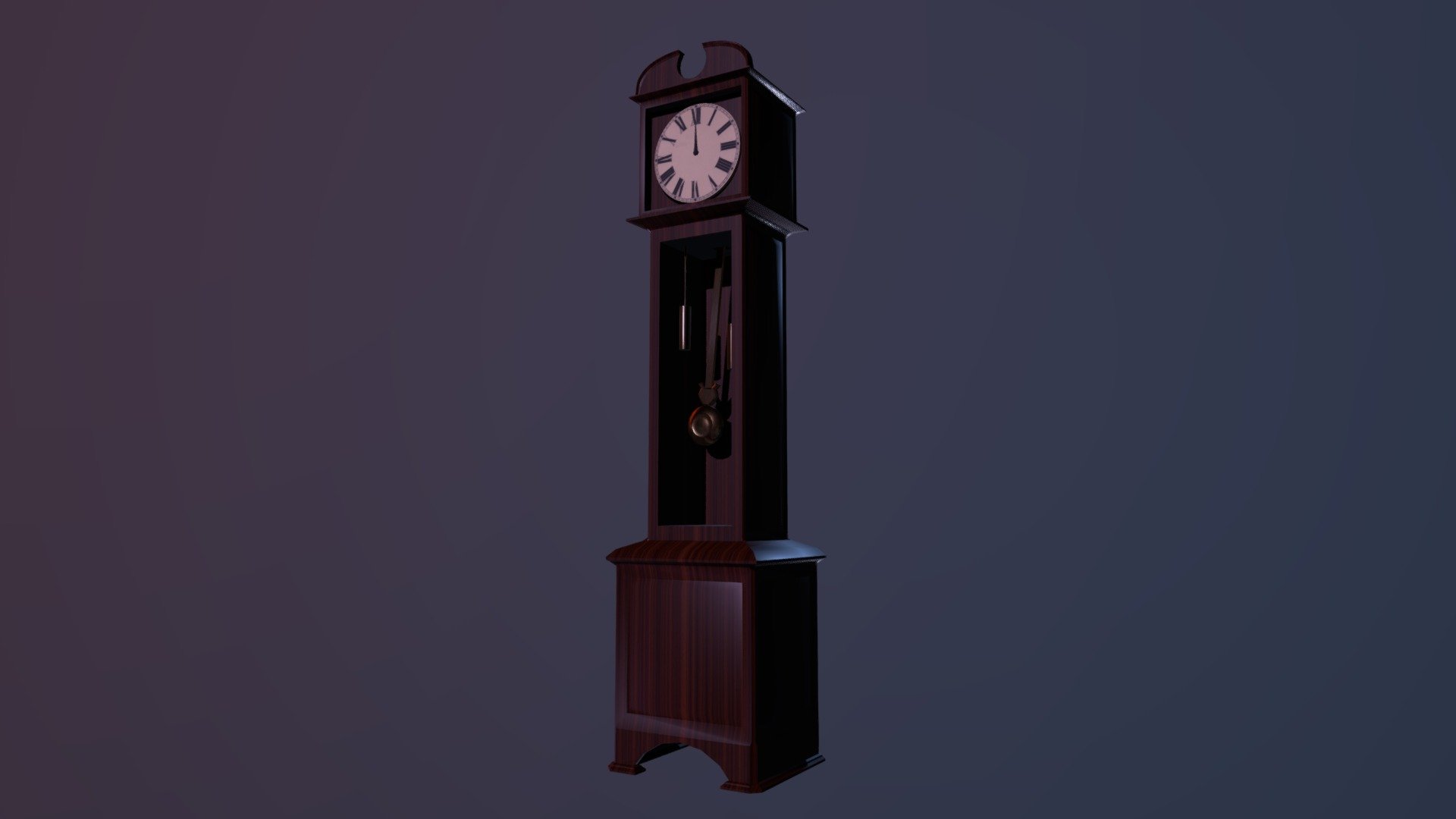 Grandfather Clock - 3D model by DarraghR [481b57d] - Sketchfab