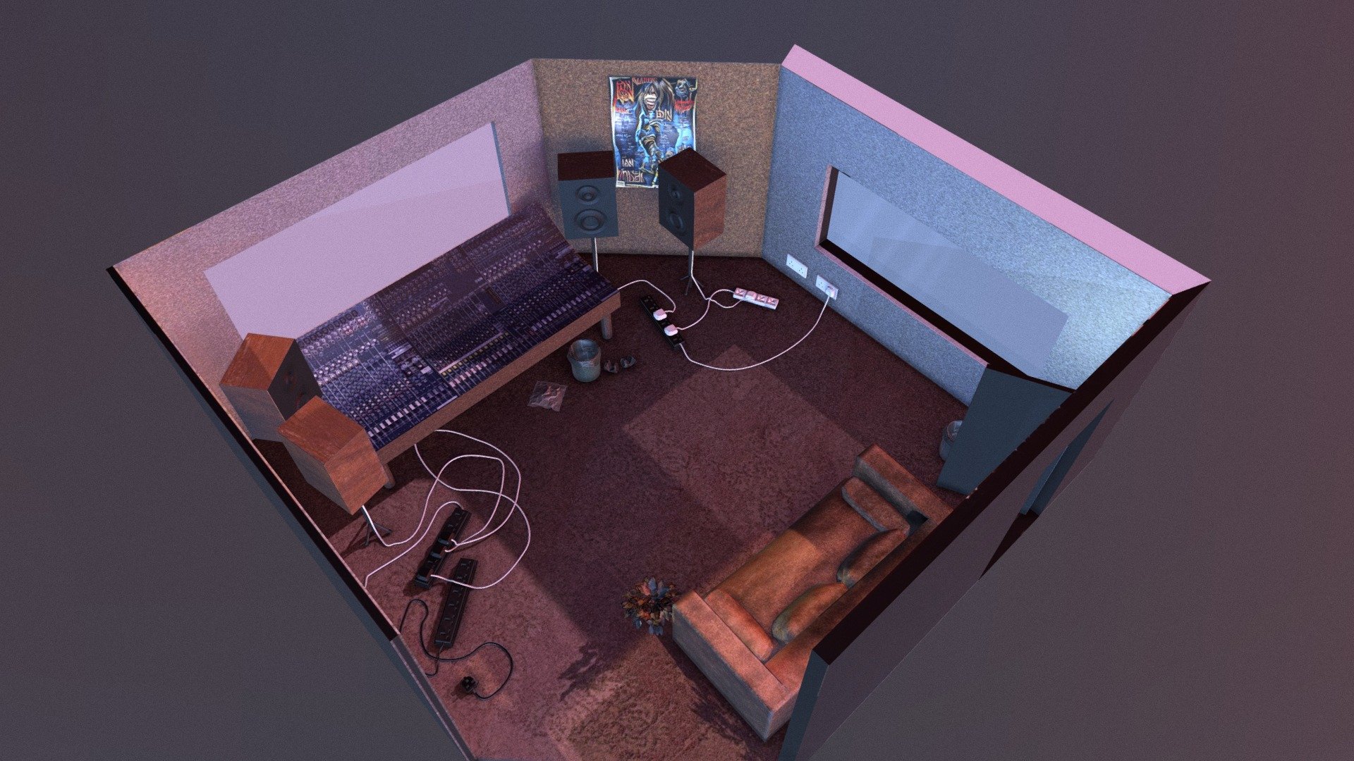 Recording Studio - 3D model by fieldworks [482044e] - Sketchfab