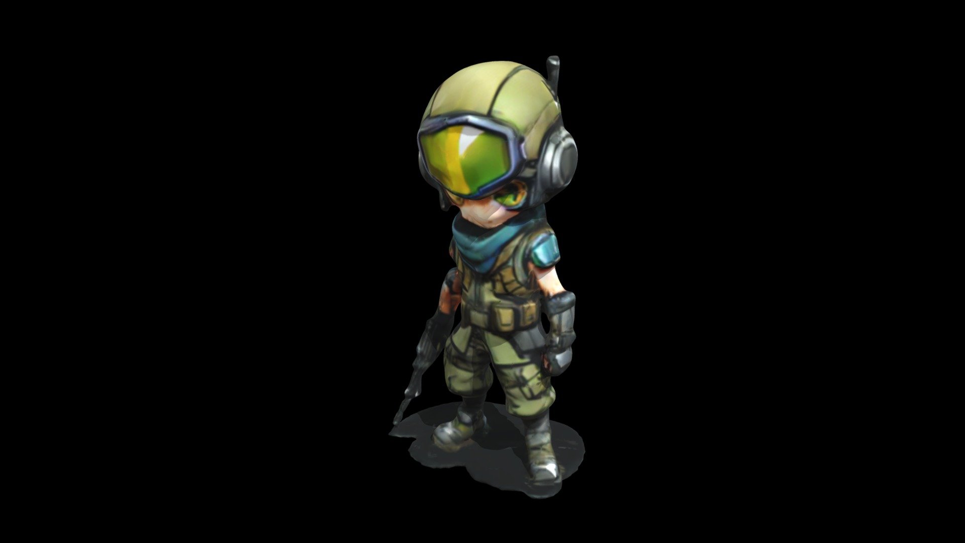 Furry Soldier - Download Free 3D model by klrxyz [4821f34] - Sketchfab