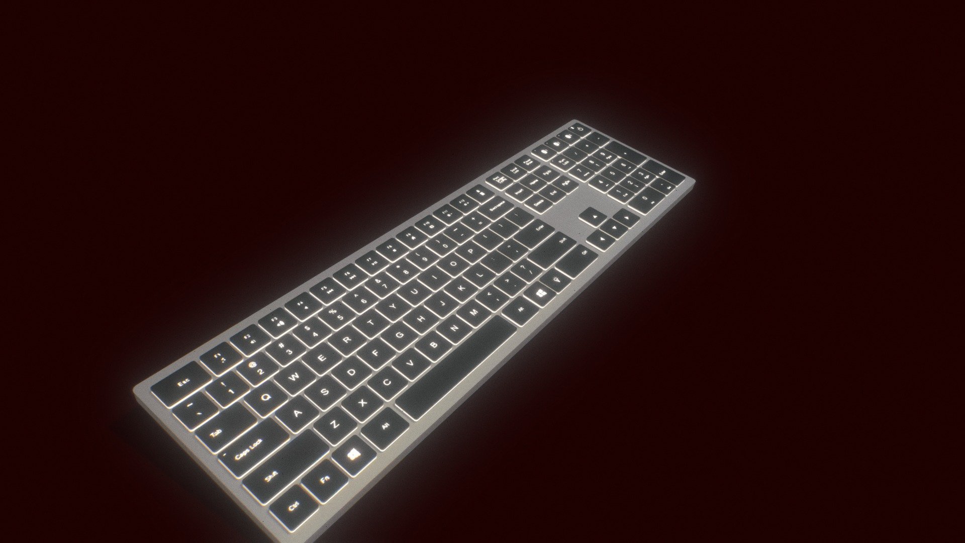 Wireless Keyboard - Download Free 3D model by doorbin (@woodland.mid ...