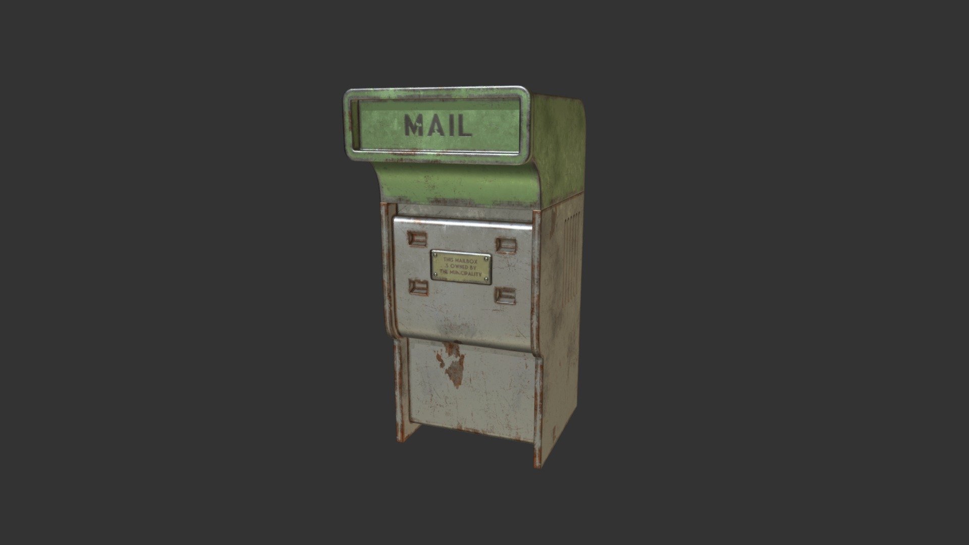 Retro Futuristic Mailbox - 3D model by rik (@rikgervasi) [48252bd ...
