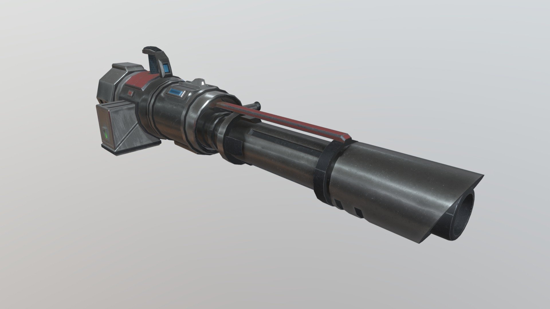 Heavy Sci-Fi Laser Cannon | Weapon - Download Free 3D model by ...