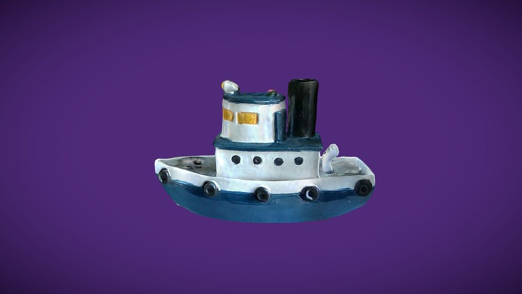 Peter Morgan Blue Tug Boat - 3D model by joshk [482777e] - Sketchfab