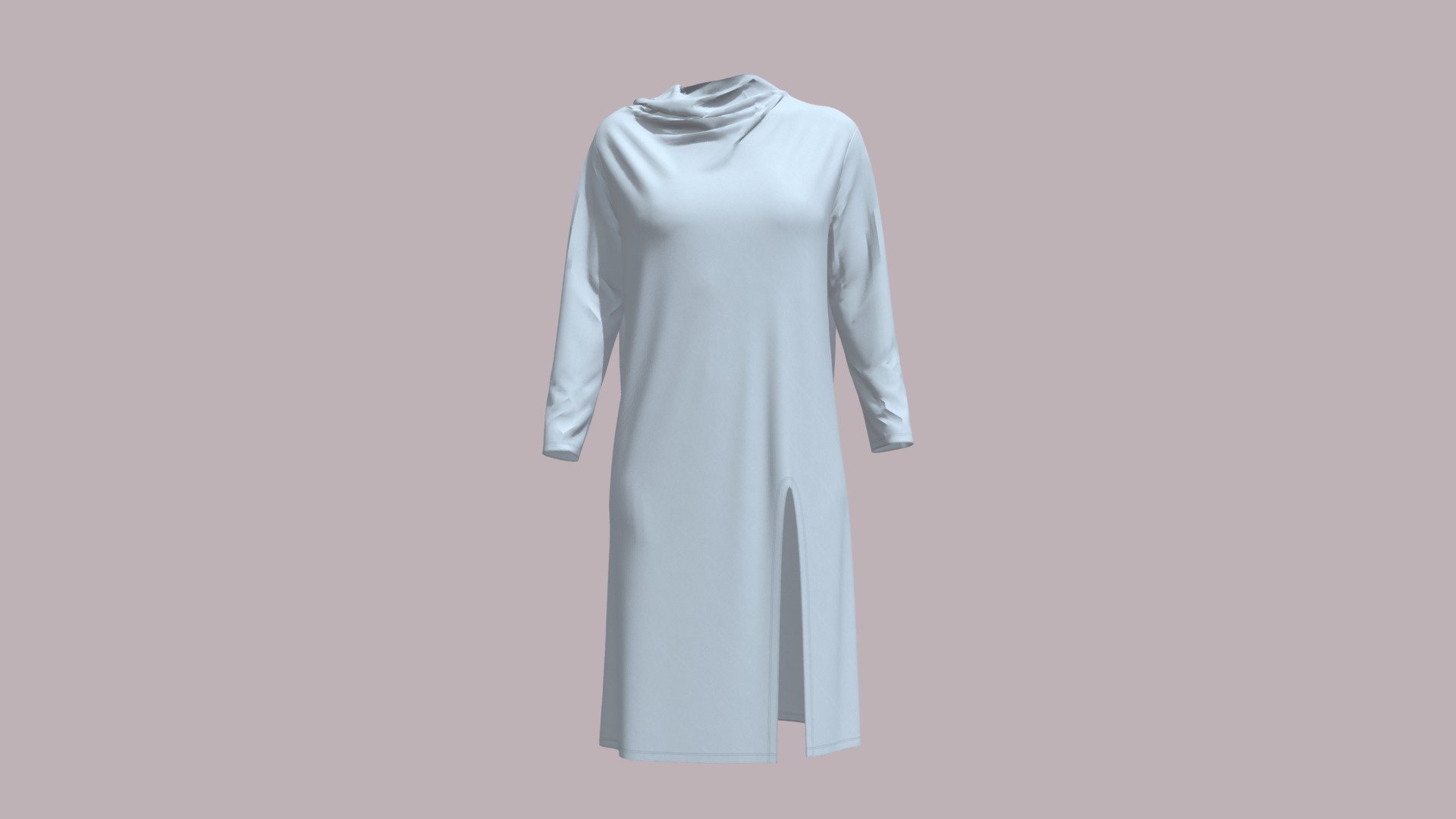 Drape Neck Dress - 3D model by featuringbyoi [4829929] - Sketchfab