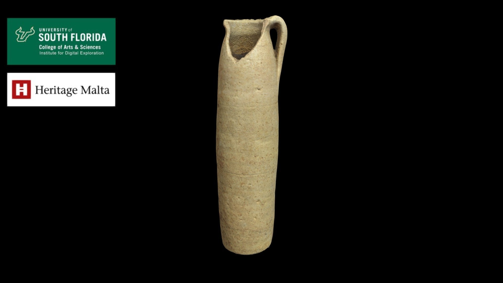 RDR19.084 Roman tall, cylindrical jug - 3D model by USF Institute for ...