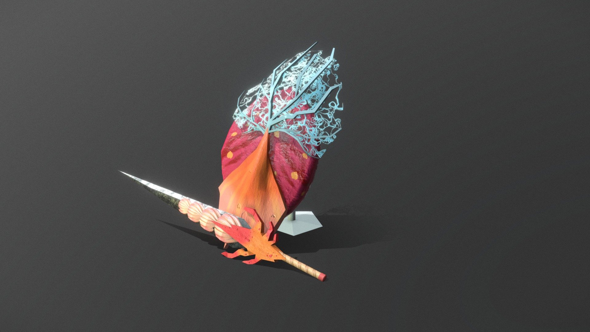 Coral Sword and Shield - Download Free 3D model by nukunukuhumu ...