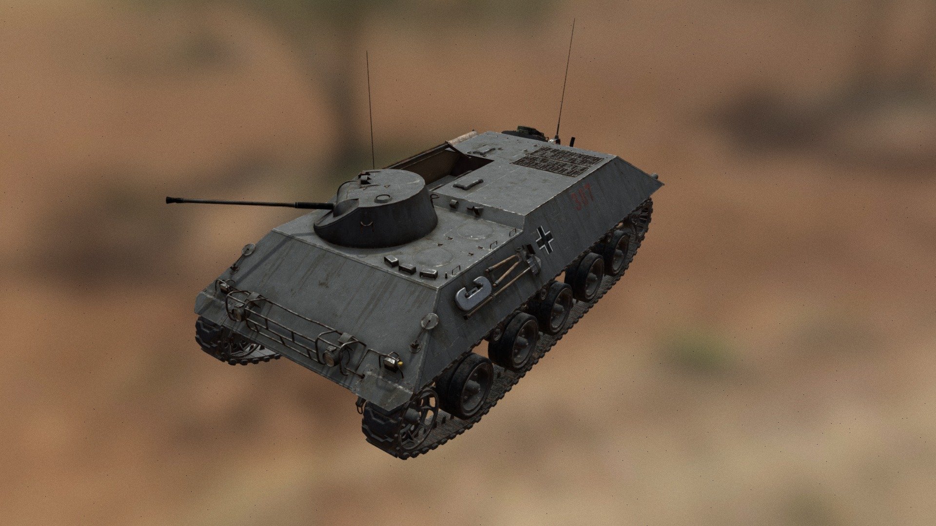 Schützenpanzer Lang HS.30, 3rd reich version - 3D model by gahab141 ...