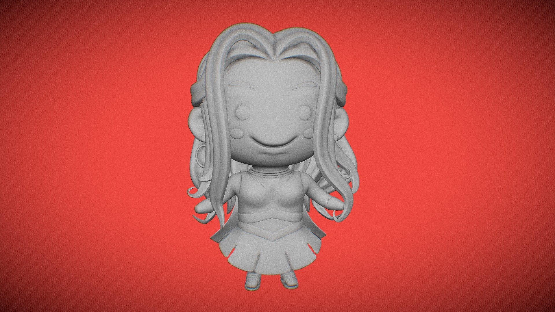 Nefertari Vivi Chibi - One Piece - Buy Royalty Free 3D model by DChacal ...