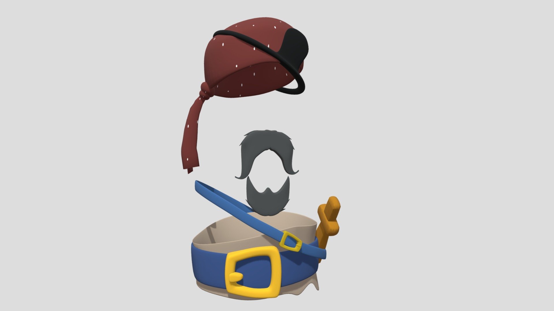 Pirate Larry Costume - Download Free 3D model by Janice Emmons 1990 ...