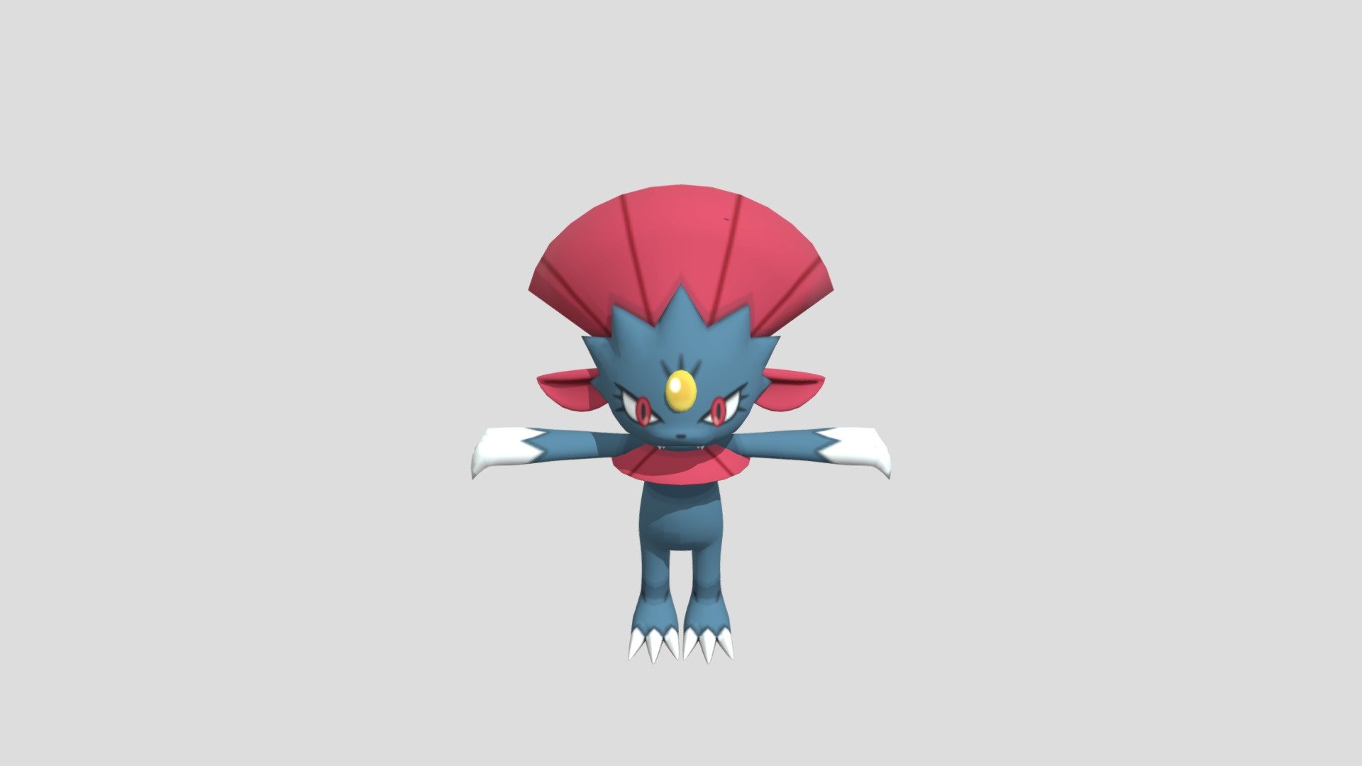 Weavile - Download Free 3D model by nguyenlouis32 [482f54b] - Sketchfab