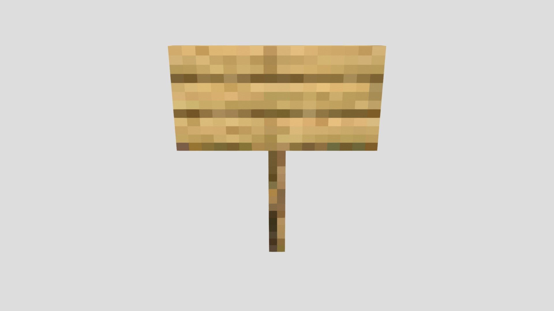 Minecraft Sign Download Free 3D Model By Coller TheCollerroller