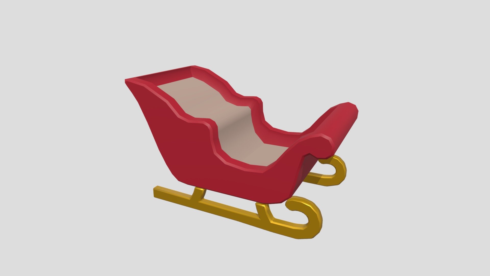 Christmas Sleigh - Download Free 3D model by aimee (@etre.aimee ...