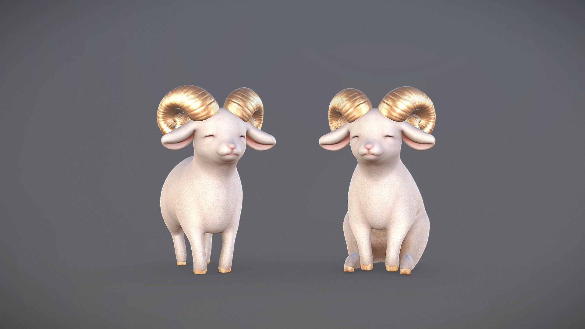 Little Ram - 3D model by alchemyart [48392a4] - Sketchfab