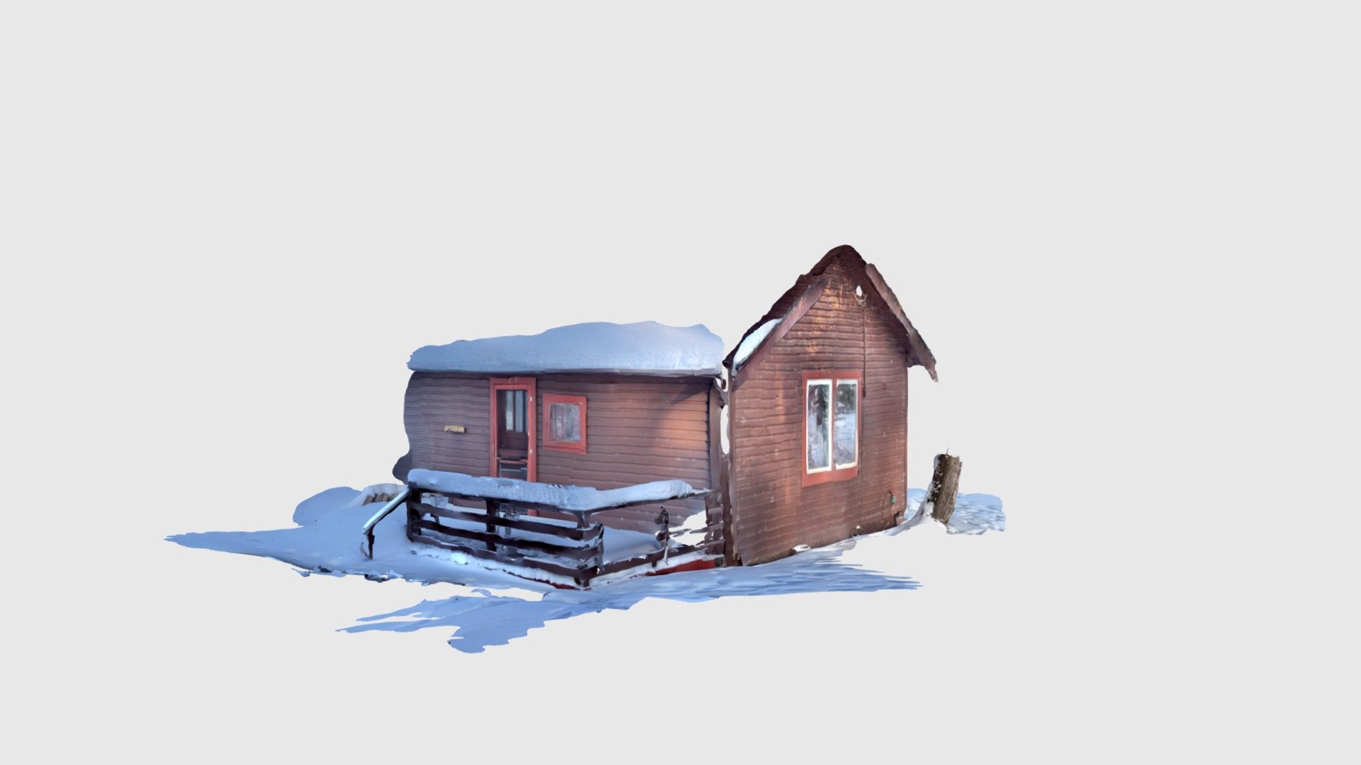 Sunrise Cabin - Gray wolf lodge - Download Free 3D model by ...