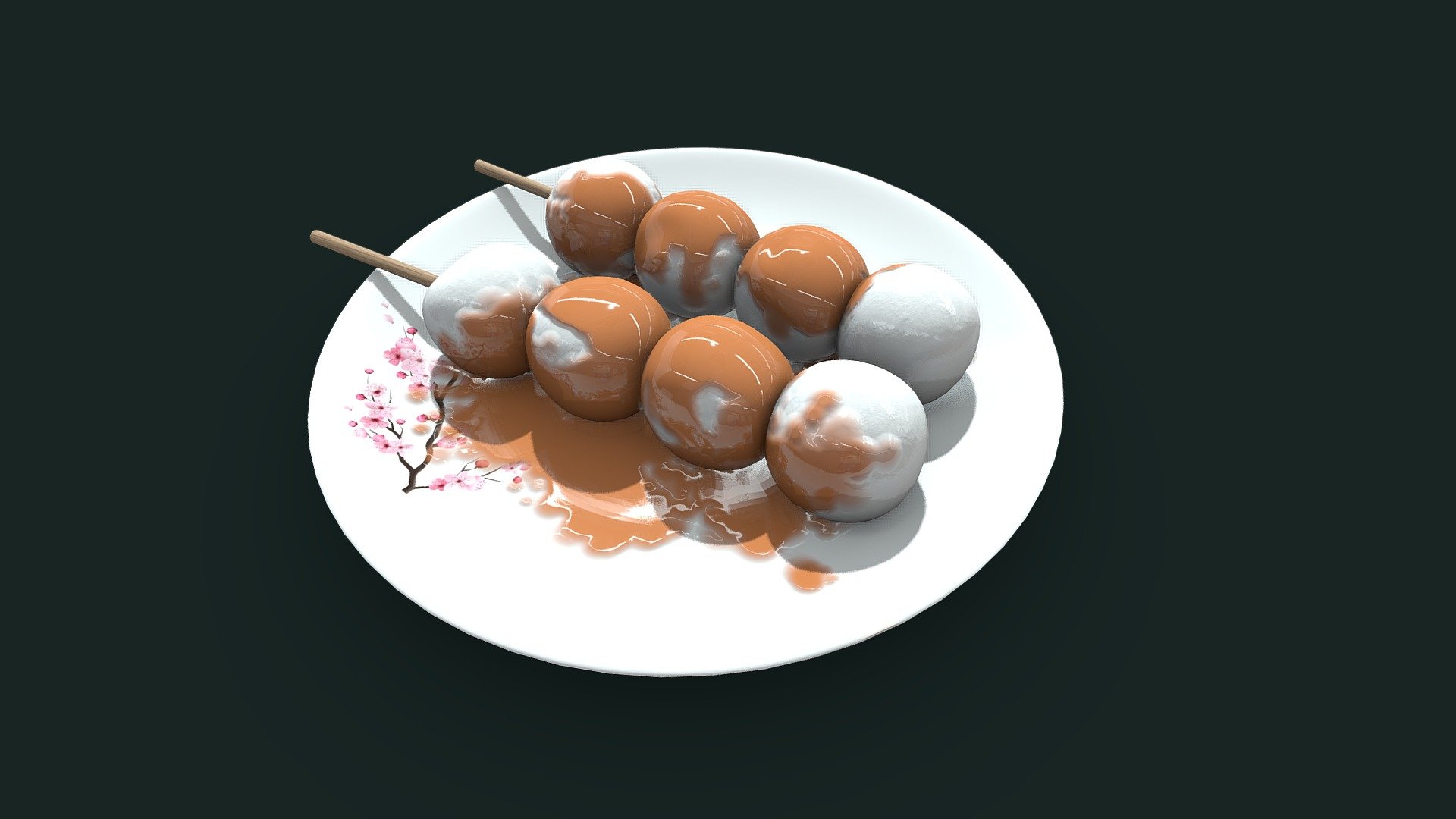 Kibi Dango 3d Model By Pixel Stefanlengyel1 483ed0d Sketchfab
