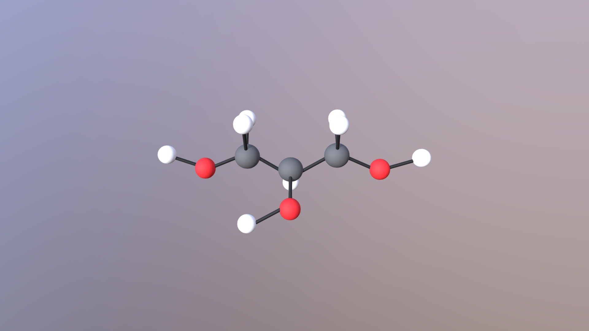 Glycerin ( glycerol: 1,2,3-propanetriol) - 3D model by ARCh1819 ...