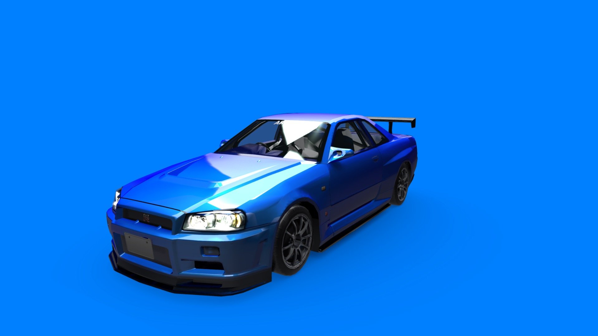 Nissan Skyline GT-R (R34) (Arise) - Download Free 3D model by Mona x ...