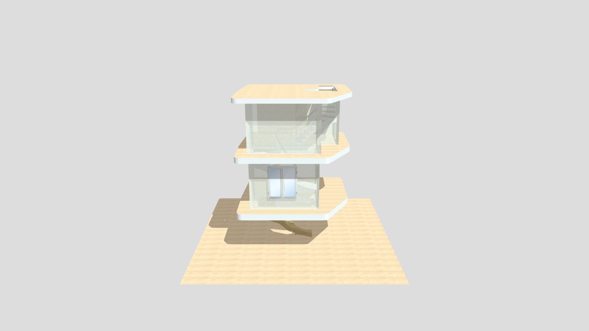 Wojahn Open Stringer 830 Radius Attic Closet - 3D model by Hackman ...