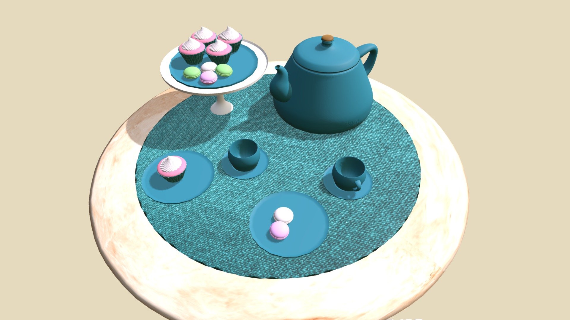 Tea Party Assignment - 3D model by hellasilke [48413ac] - Sketchfab