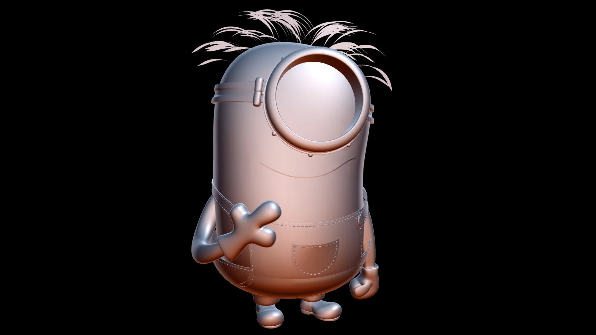 Minion - 3D model by .3dm¹ inimalist (@3dminimalist) [484201a] - Sketchfab