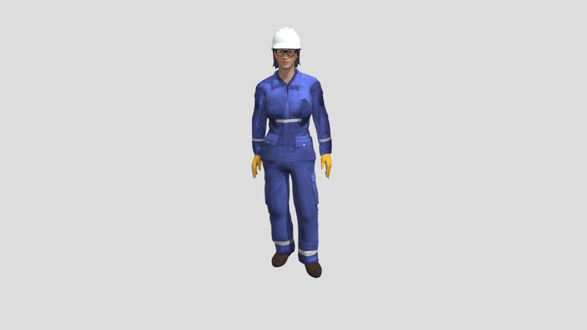 Female_Industrial_Worker - 3D model by Nirmal (@iamnirmalkumar ...